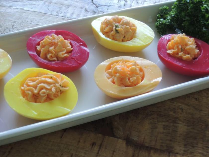 Gefüllte bunte Eier - einfach - von Djogo