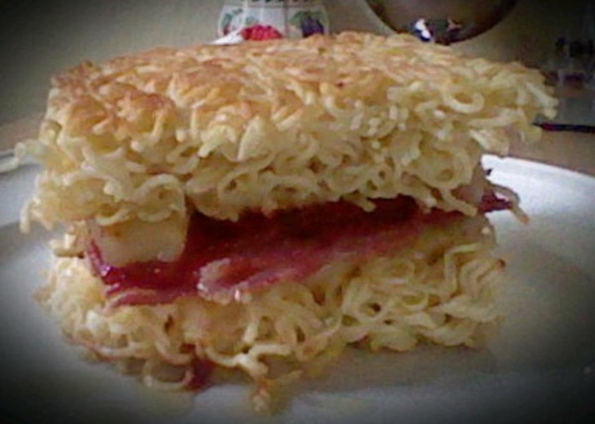 Gegrilltes Ramen Sandwich ! - Rezept mit Bild - kochbar.de
