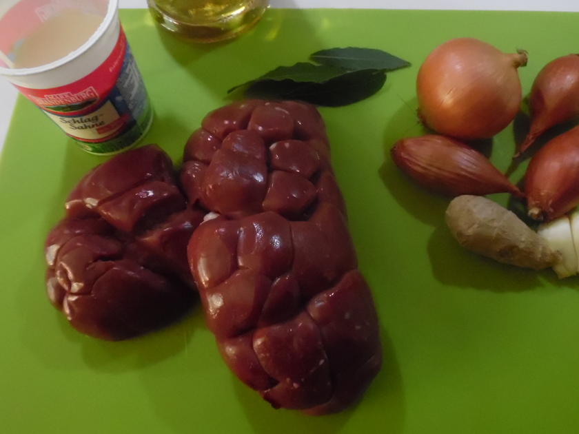 Saure Kalbsnieren mit Kartoffelstampf - einfach - von barbara62