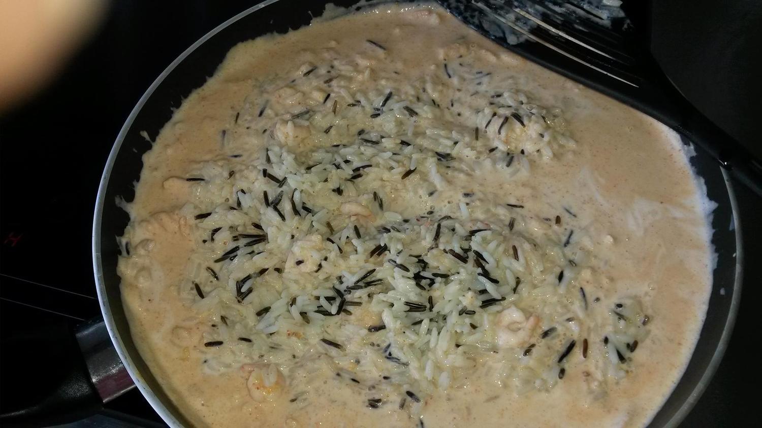 Wildreis mit Kokosmilch und Crevetten (Eigenkreation) - Rezept - kochbar.de