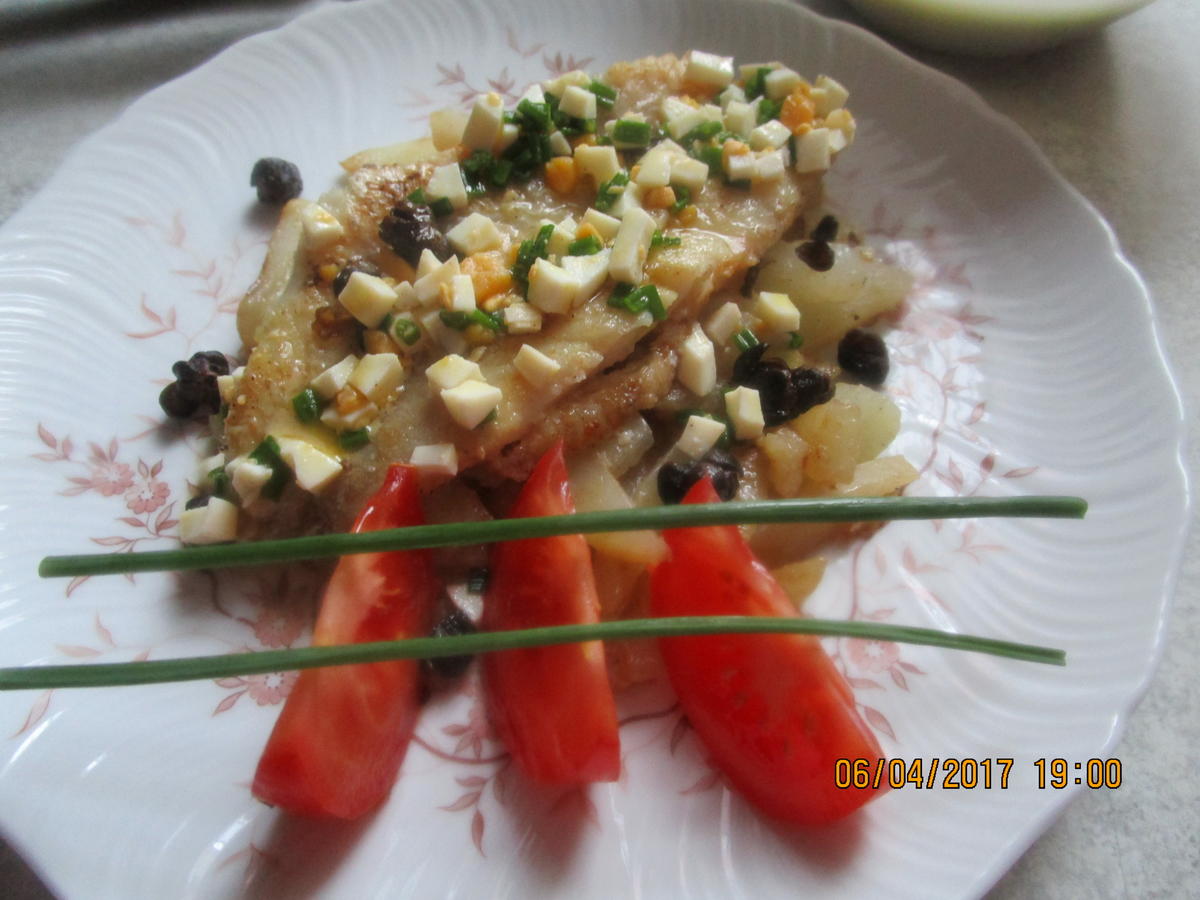 Gebratener Rotbarsch auf Kohlrabi mit Schnittlauch-Vinaigrette und ...