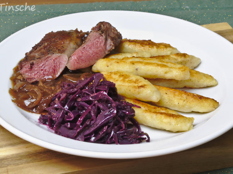 Rehfilet -rosa gebraten- - Rezept mit Bild