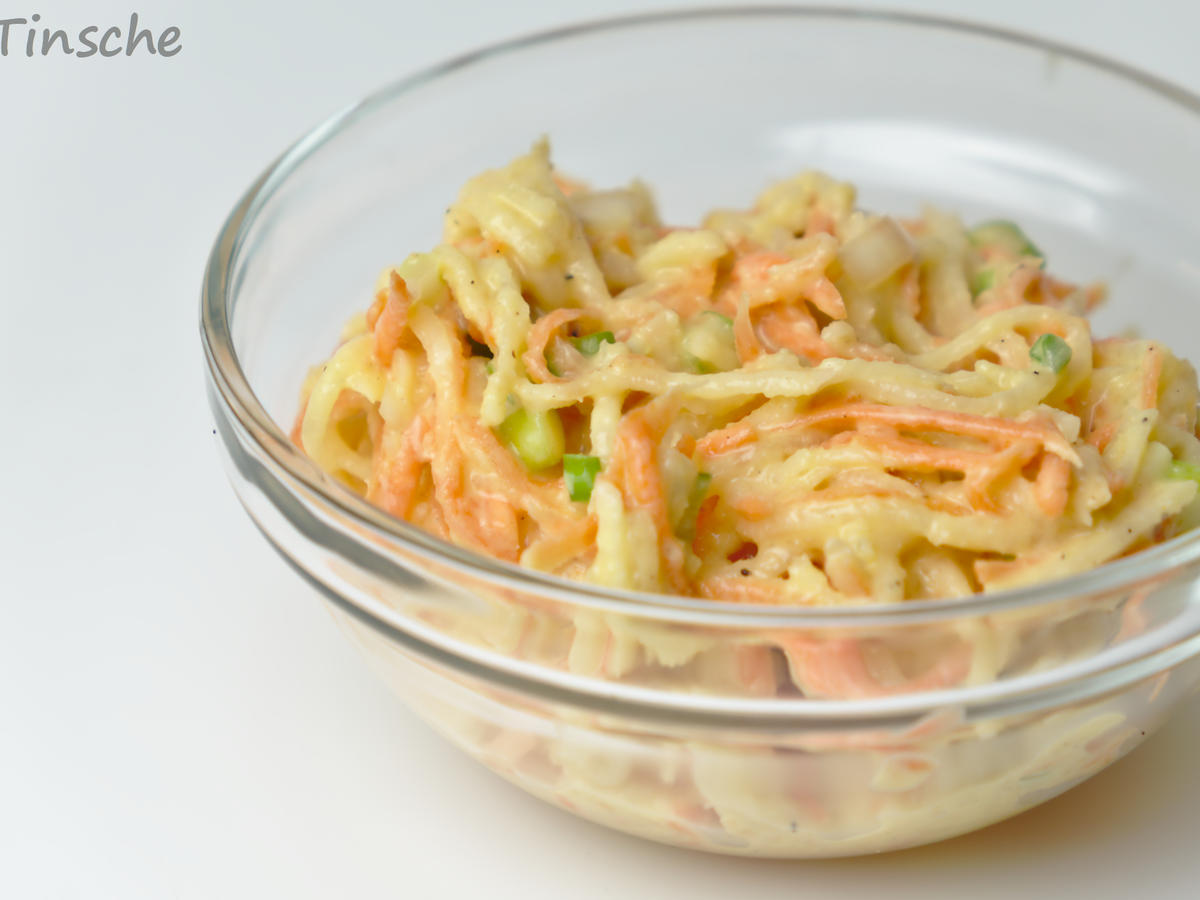 Farmersalat Karotten-Sellerie-Salat - Rezept mit Bild