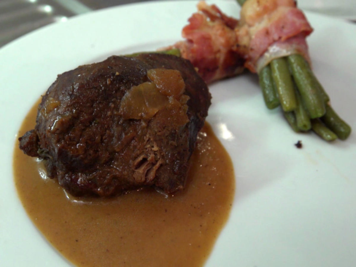 Lamm mit Bohnen im Speckmantel und Nudeln - von Das perfekte Dinner