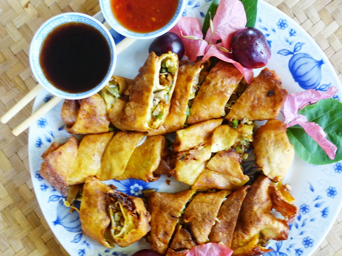 Gefüllte, frittierte Omeletten Zui Zha Su Juan - von Antareja