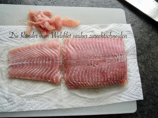 Welsfilet mit fruchtiger Pfefferbröselkruste - Rezept - kochbar.de