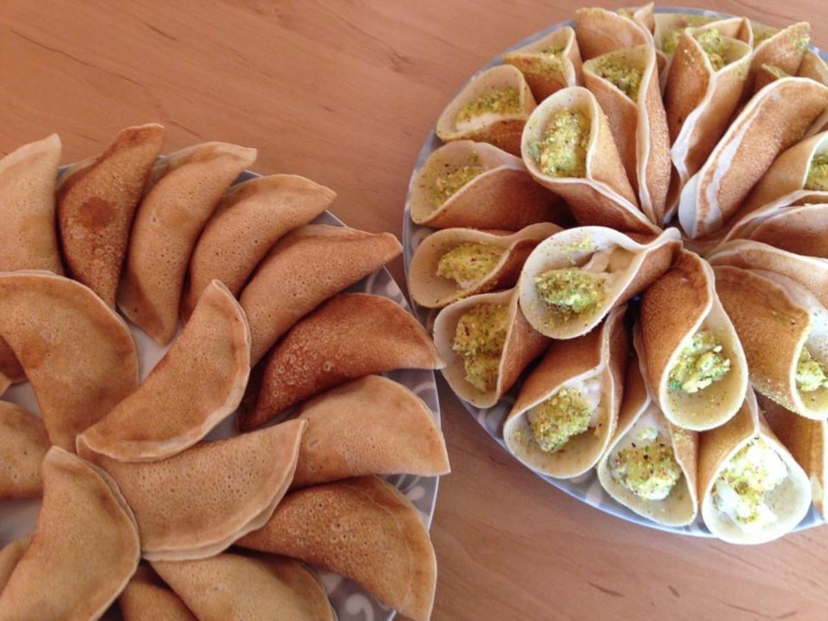 Atayef mit Ashta Cremefüllung und Walnüssen - von KatyEl