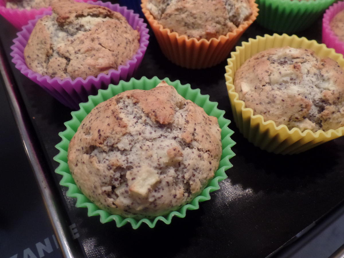 Apfel Mohn Muffins - einfach - von Sheeva1960