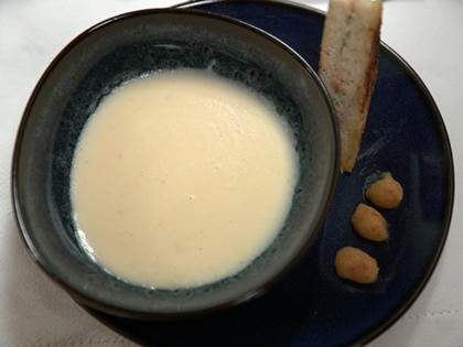 Topinambursuppe mit Krabbentoast und Apfel Wasabi Püree - von Das ...