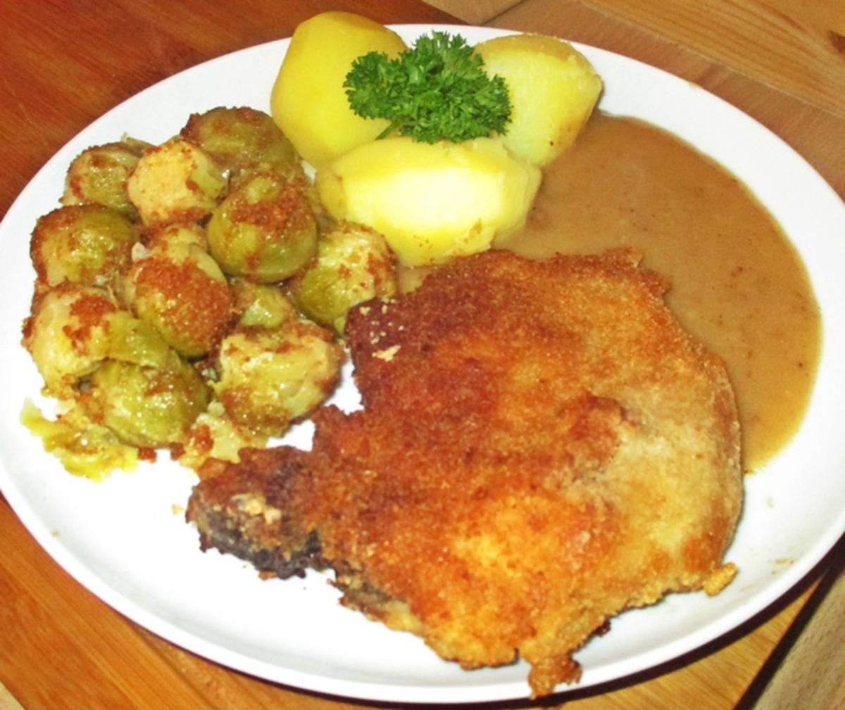 Kotelett mit Rosenkohl - Rezept mit Bild - kochbar.de