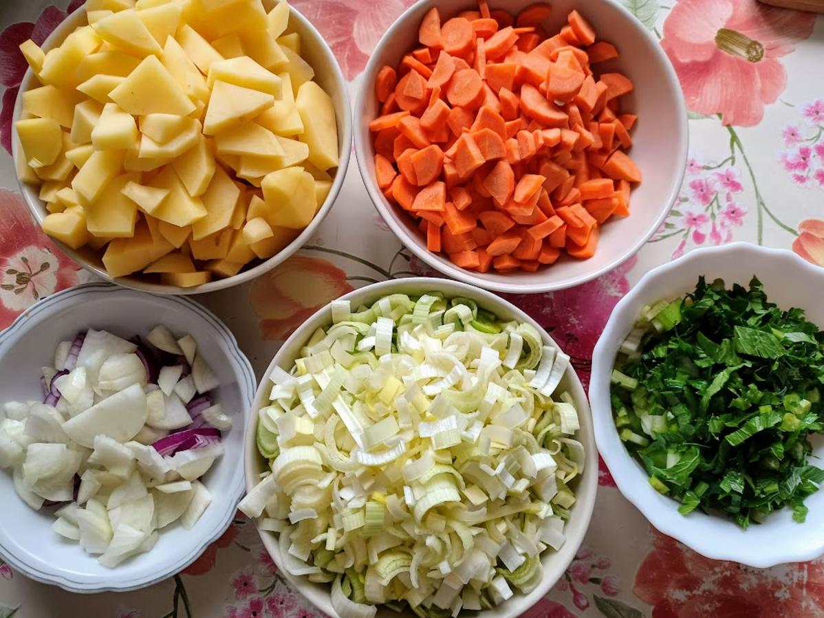 Kohlsuppe, sehr fein und schnell vorbereitet