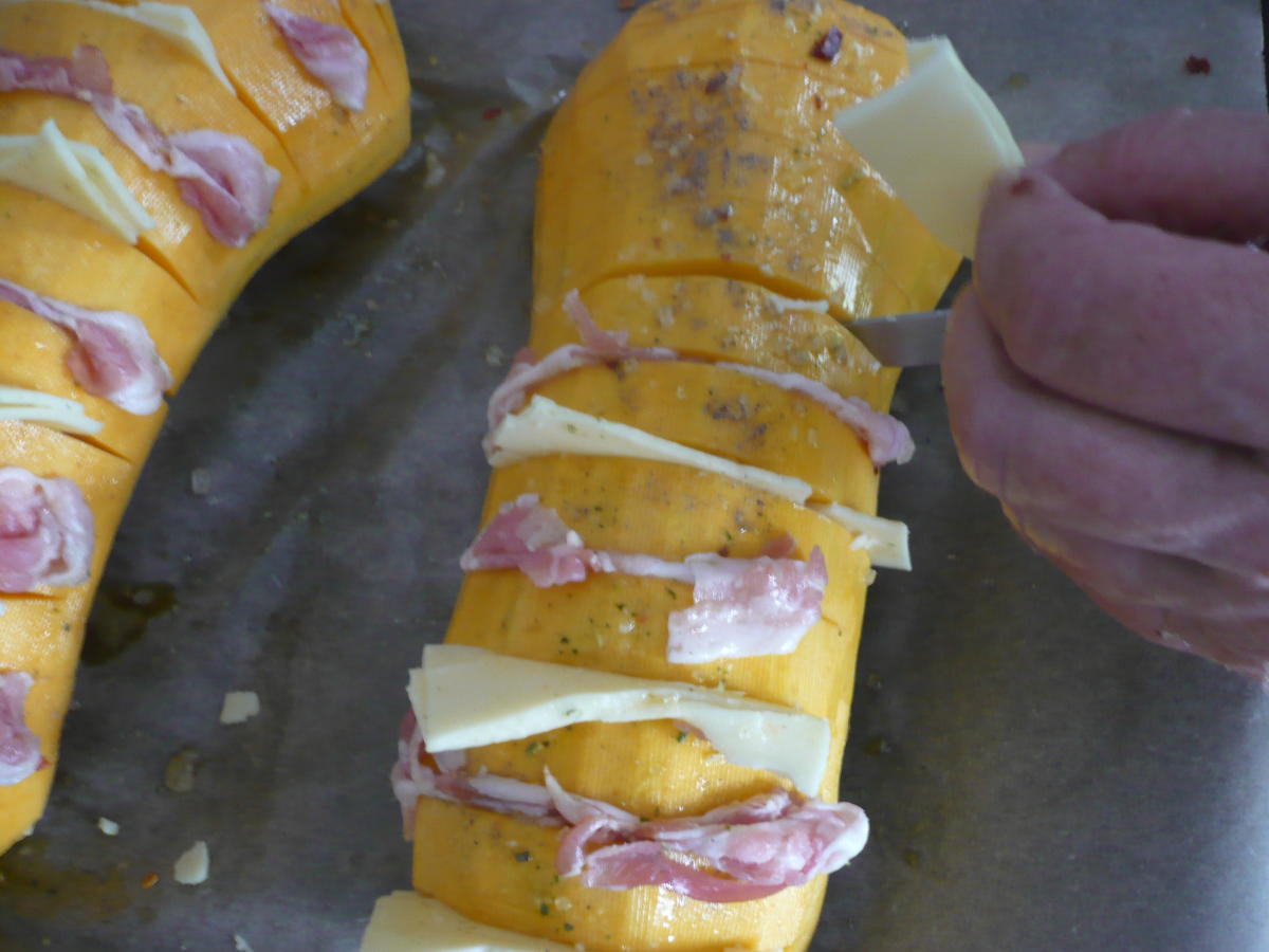 Butternut Kürbis gespickt - von rollimops