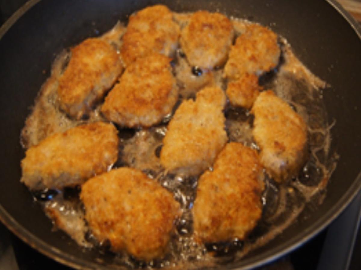 Mini Schnitzel mit Bobby Bohnen und Brat Drillingen - einfach - von MausVoh