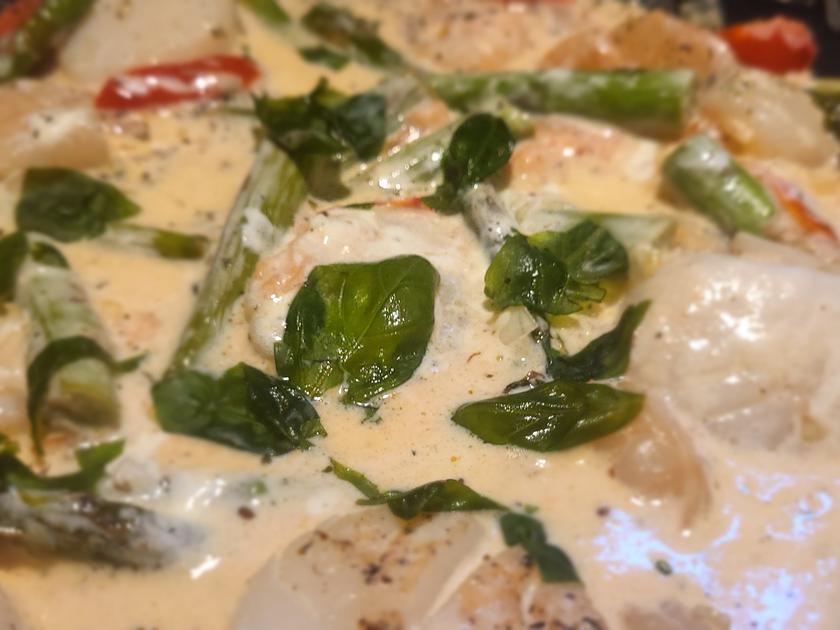 BiNe` S PASTA MIT JAKOBSMUSCHELN & SCAMPI - schnell & einfach - von ...