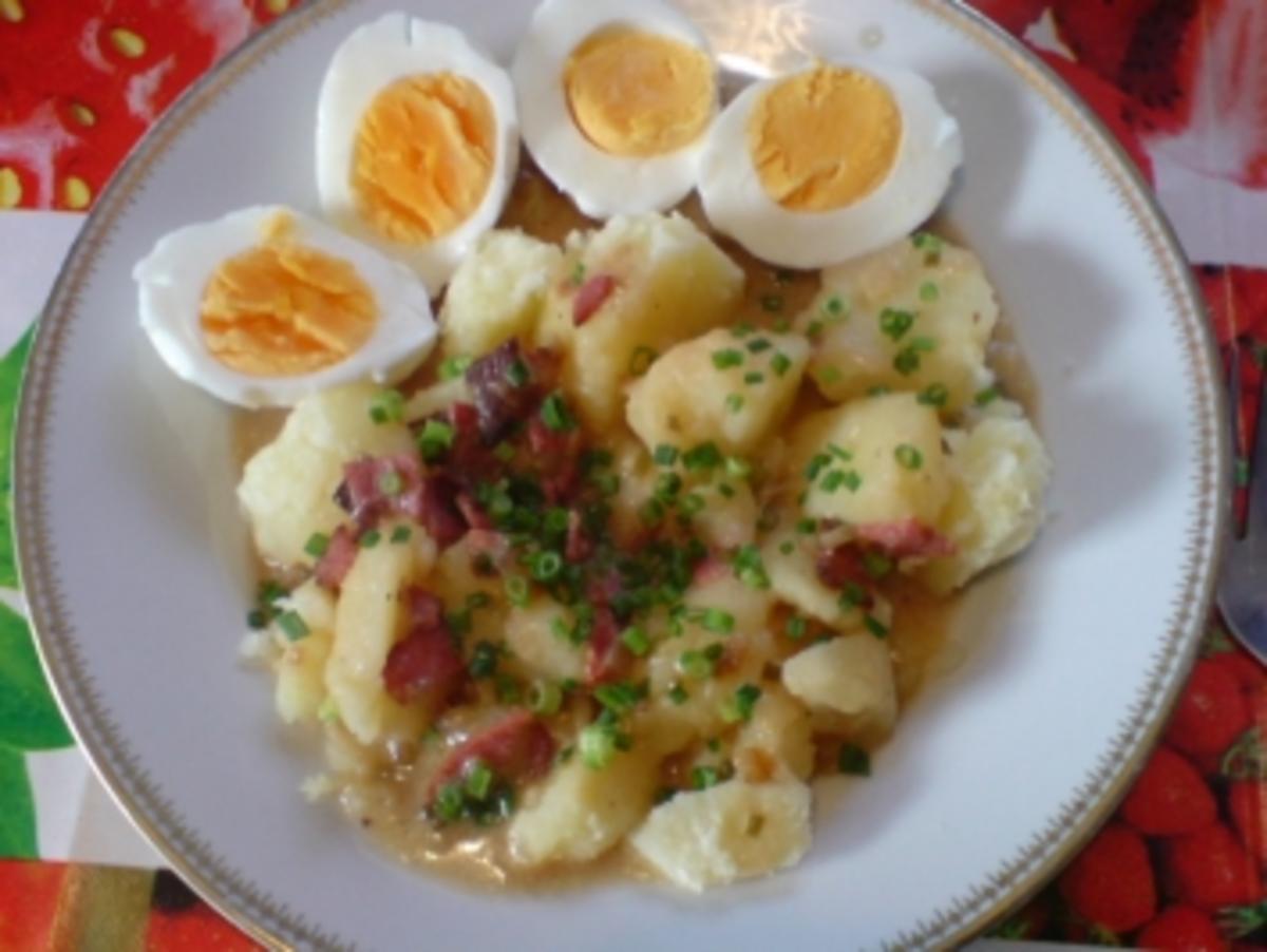 Beamtenstippe mit Eier weich gekocht und Magerspeck - Rezept mit Bild ...