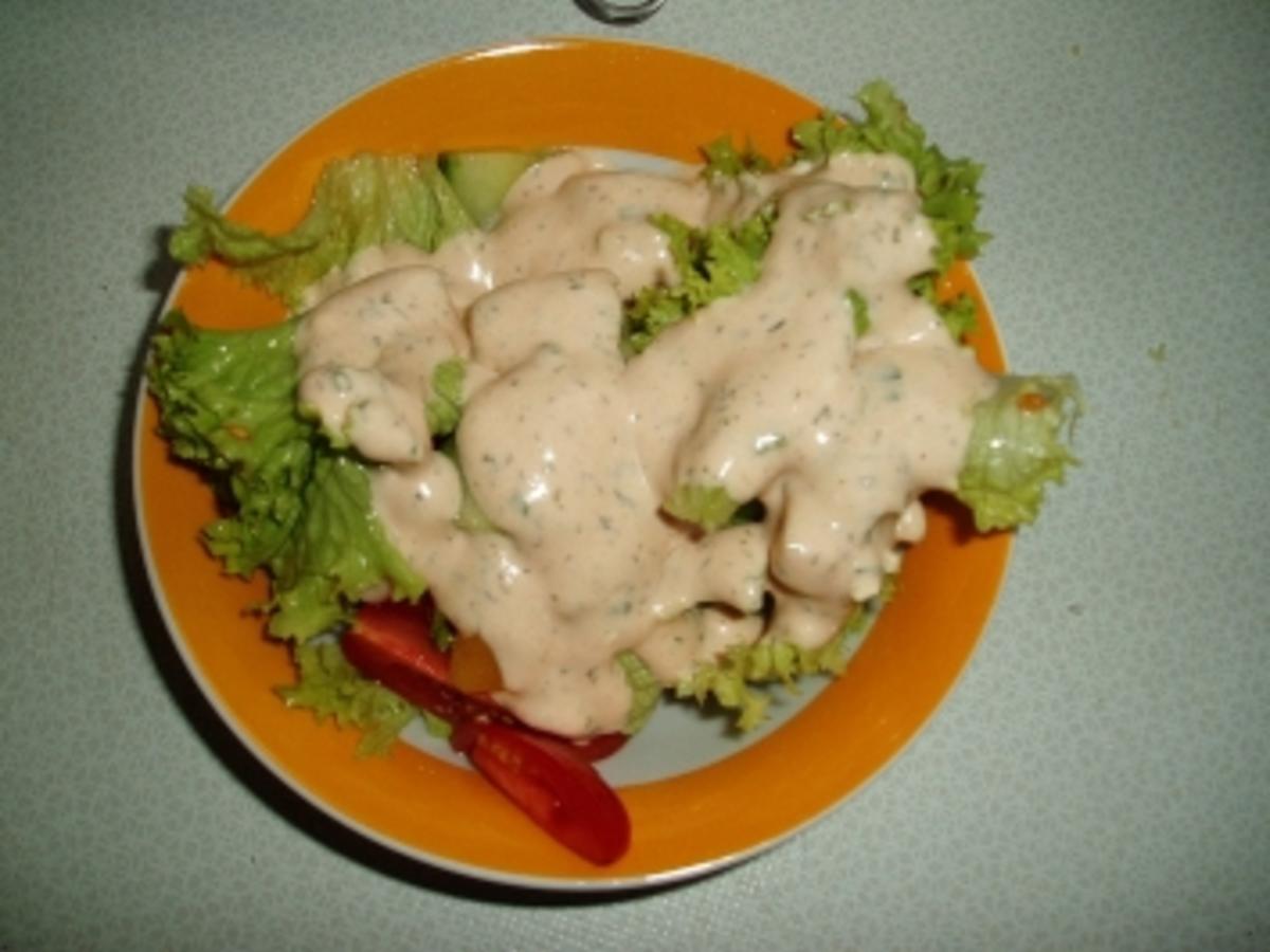 Gemischter Salat mit American Dressing - schnell & einfach - von knoferl