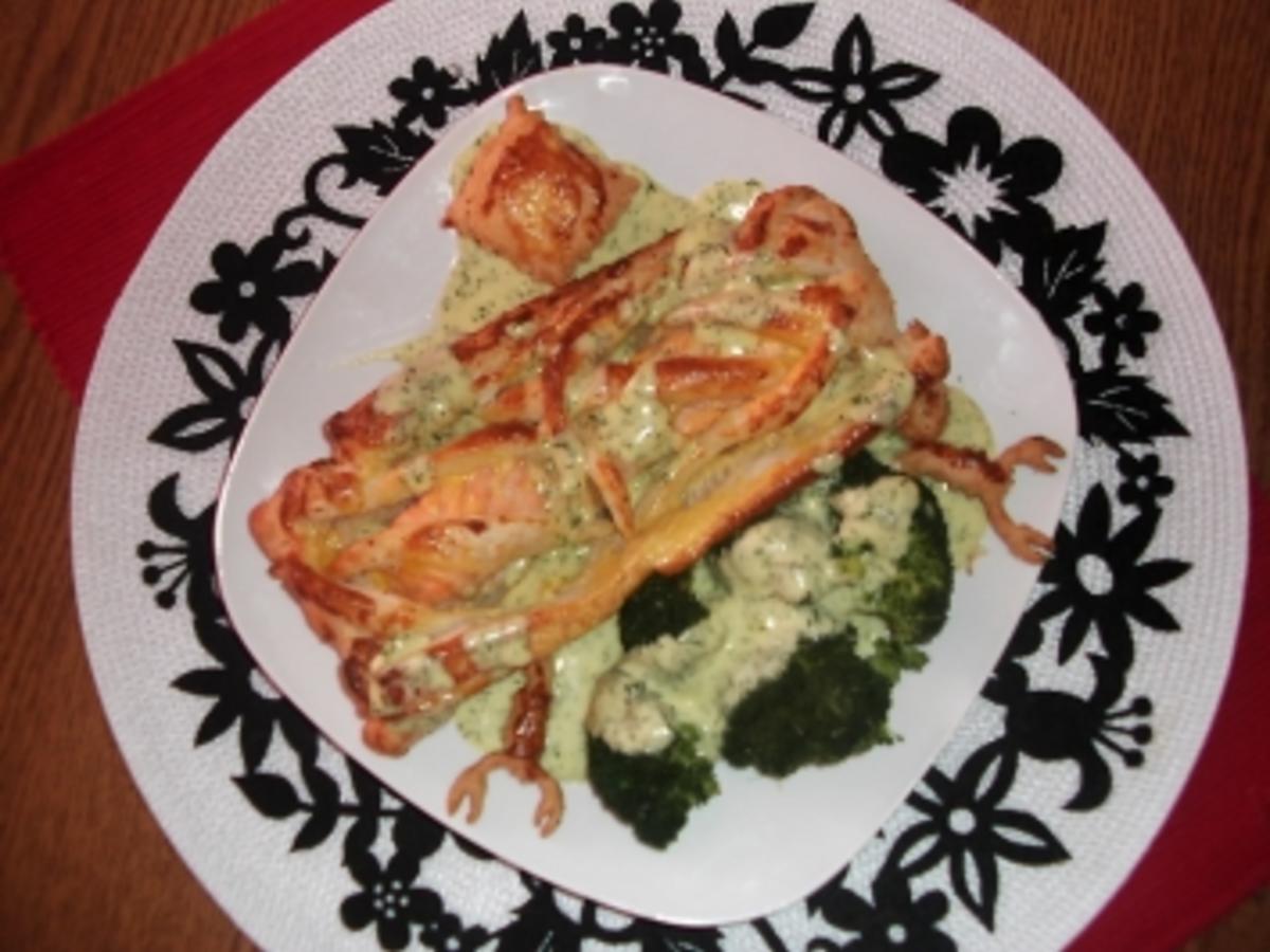 Lachs im Blätterteig - 162 kcal/100g