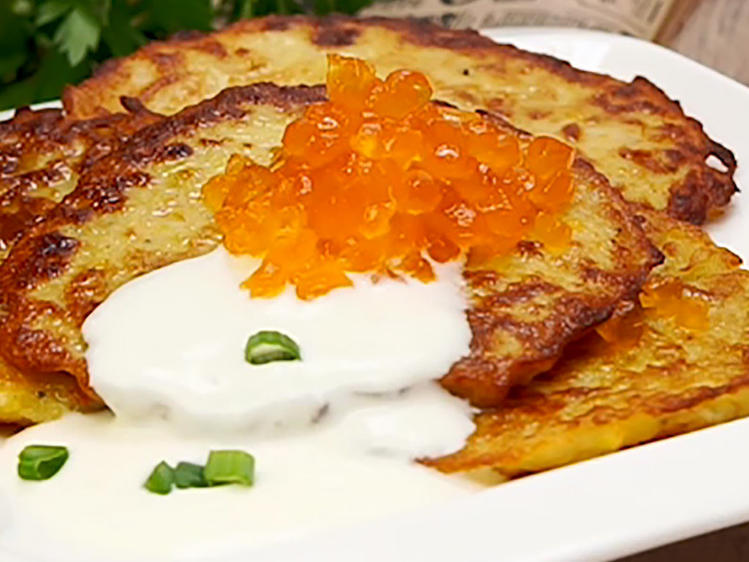 Russische Kartoffelpuffer - von Rezepte-Videos