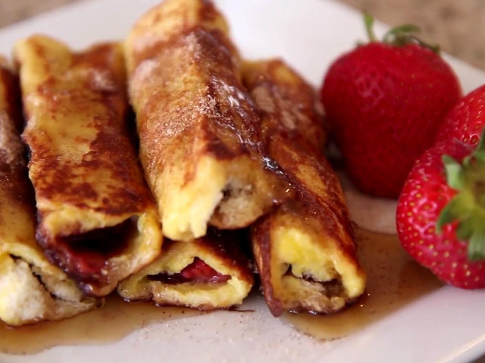 French Toast Roll Ups - schnell & einfach - 109 kcal/100g